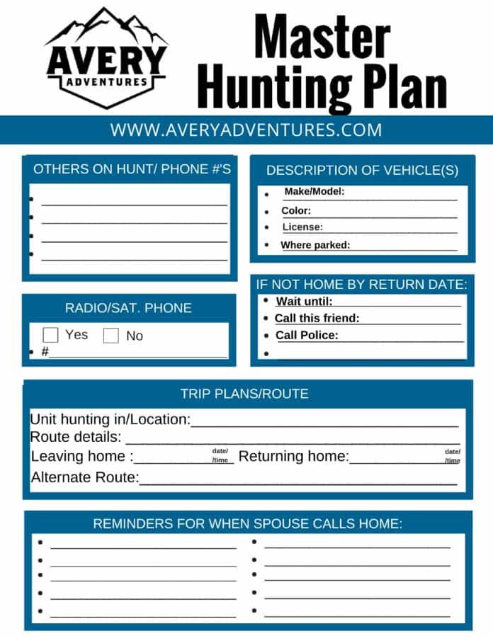 How to coordinate your hunts and your family life. A definitive guide ...